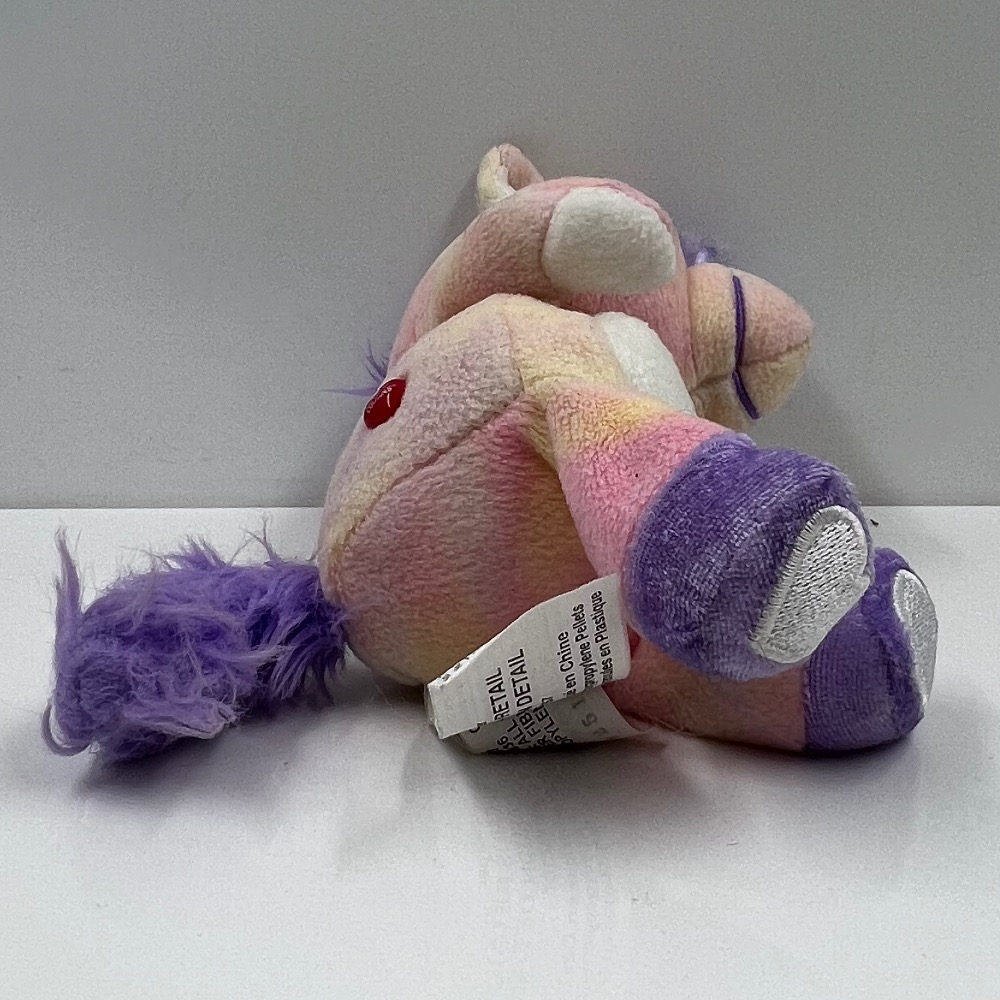Pre-owned CARE BEAR NOBLE HEART HORSE 8" RARE BEAN BAG PLUSH - Own4Less
